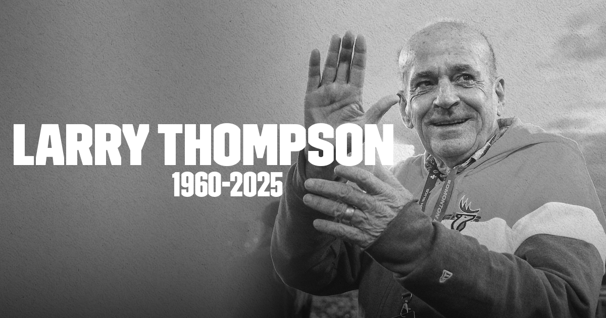 STATEMENT ON THE PASSING OF EDMONTON ELKS OWNER LARRY THOMPSON